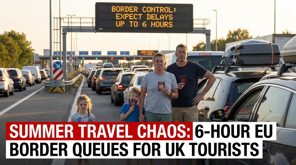 British Tourists to Face 6-Hour EU Border Queues This Summer