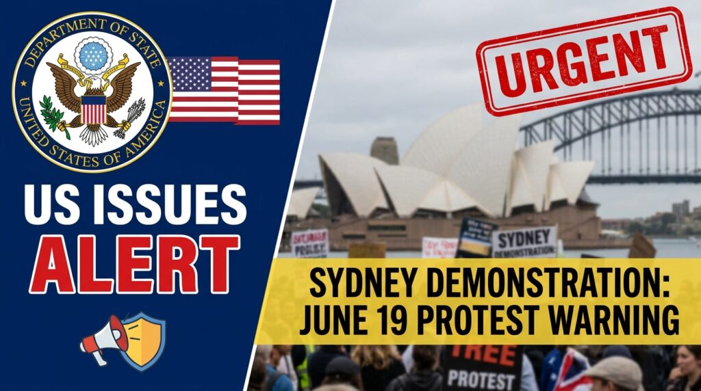 US Issues Sydney Demonstration Alert for Americans as June 19 Protest ...
